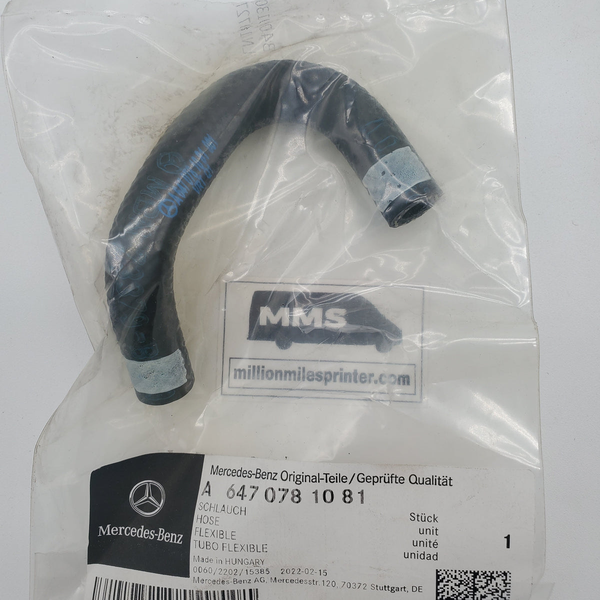 T1N Fuel Hose from Filter to HPFP (2004-06 Vans)[OM647] – Million Mile ...