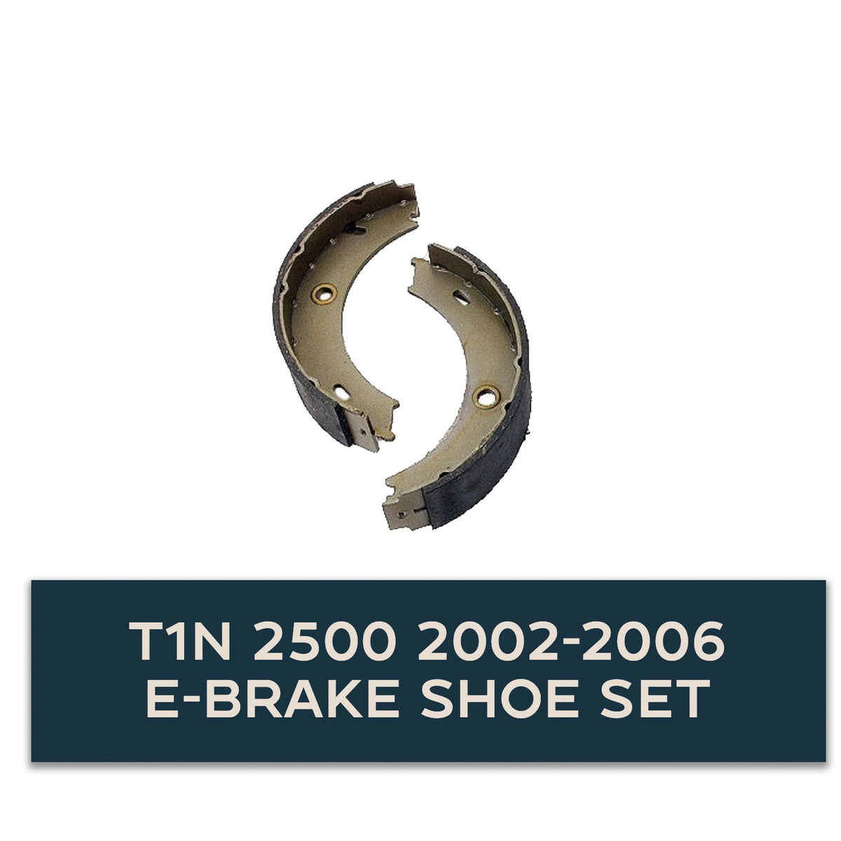 T1N Emergency Brake Shoe Set (2001-06 "2500" Vans) – Million Mile Sprinter