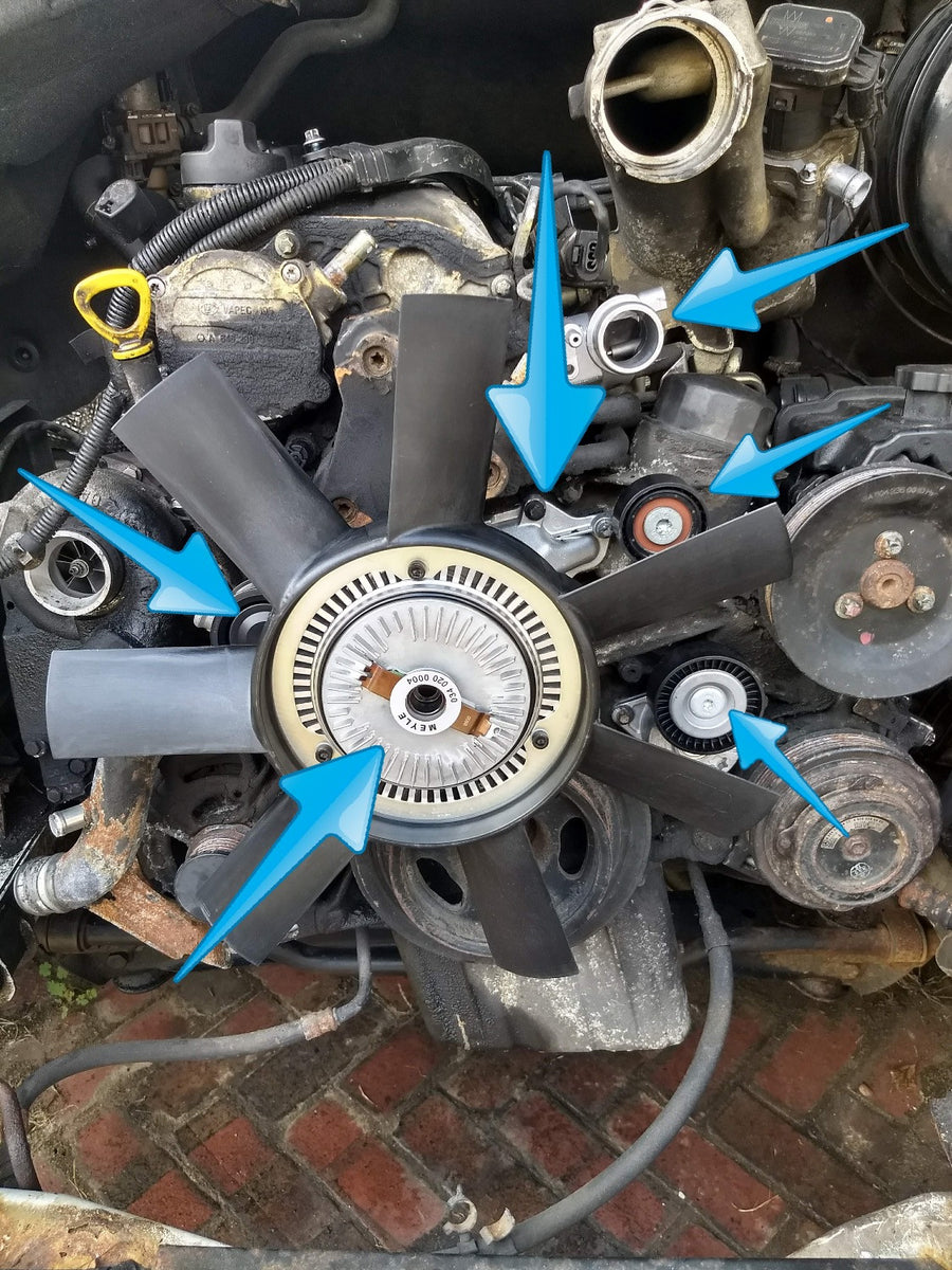 T1N 120K Mile Cooling System Maintenance Kit w/ Radiator (2004-06 Vans ...