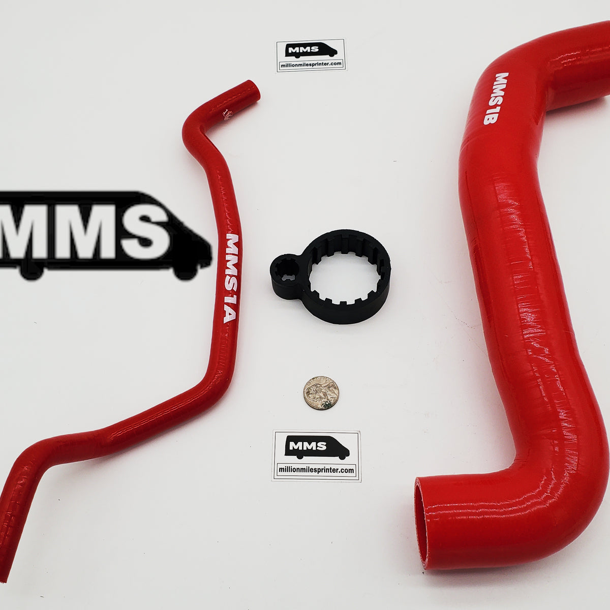 T1N Cooling Hoses, Silicone MMS #1A & #1B, Upper Radiator Hose (2001-2 ...